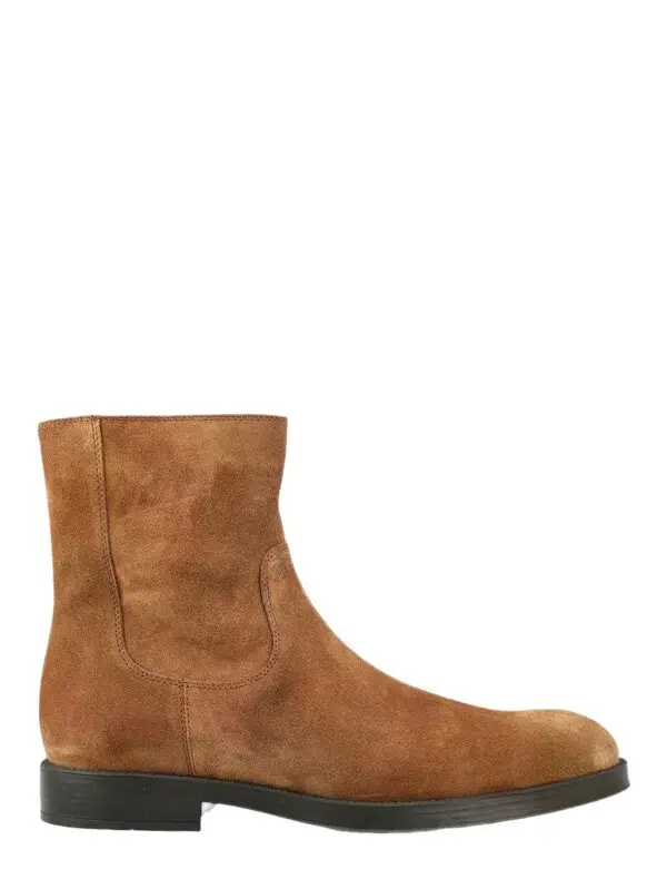 TOD'S Suede Side-zip Ankle Boots - Brown