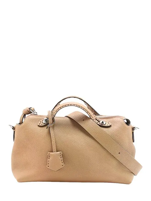 Fendi Leather Selleria The Way Satchel - Brown