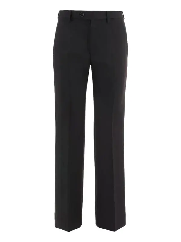 DARKPARK Colin Pressed-crease Straight-leg Trousers - Black