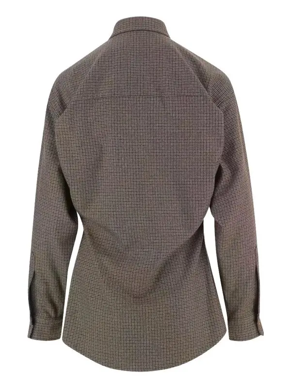 DARKPARK Checked Press-stud Shirt - Brown