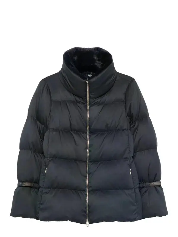 Herno Faux-fur Collar Padded Jacket - Blue