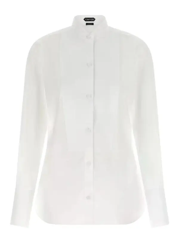 TOM FORD Cotton Tuxedo Shirt - White