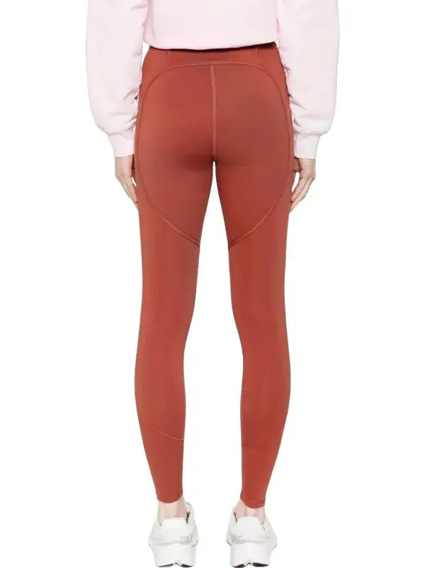 Adidas X Stella Mccartney Logo-detail Leggings - Red