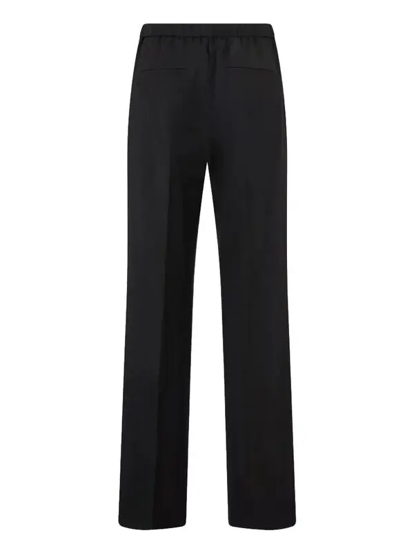 Peserico Pressed-crease Elasticated-waist Trousers - Black