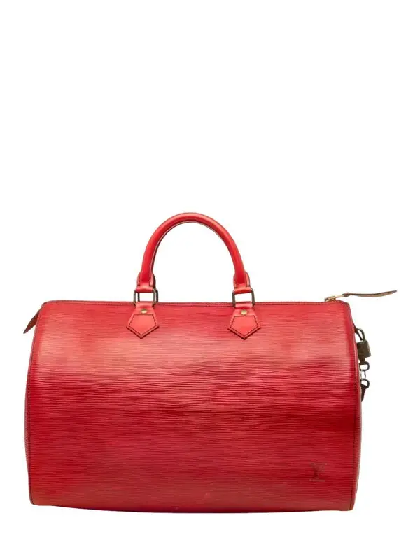 LOUIS VUITTON 1990 Epi Speedy 35 Boston Bag - Red