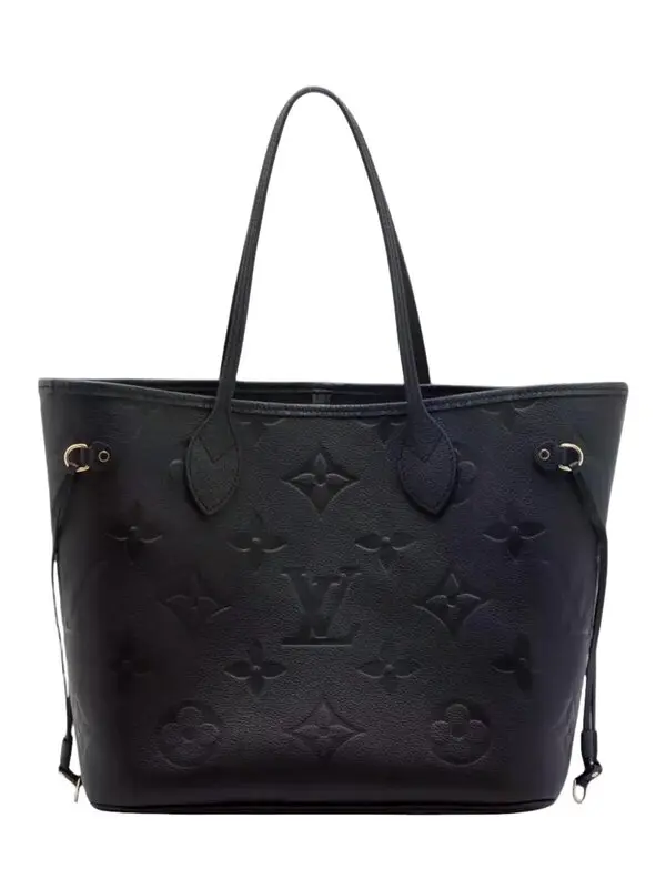 LOUIS VUITTON Monogram Giant Empreinte Neverfull Mm Tote Bag - Black