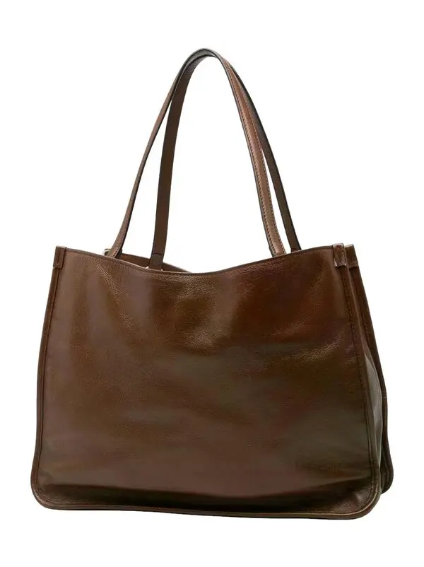 Gucci 1955 Horsebit Medium Leather Tote Bag - Brown