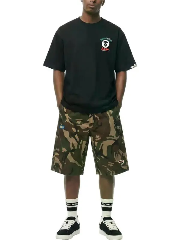 AAPE BY *A BATHING APE X Jun Oson Moonface T-shirt - Black