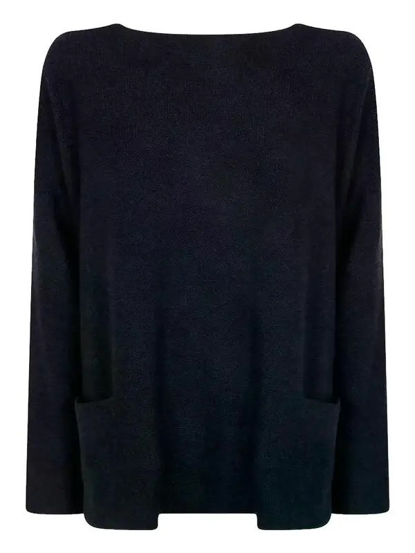 DANIELA GREGIS Boat-neck Sweater - Blue