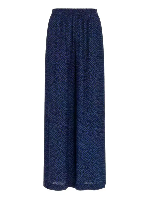 GIANLUCA CAPANNOLO Claudia Polka-dot Palazzo Pants - Black