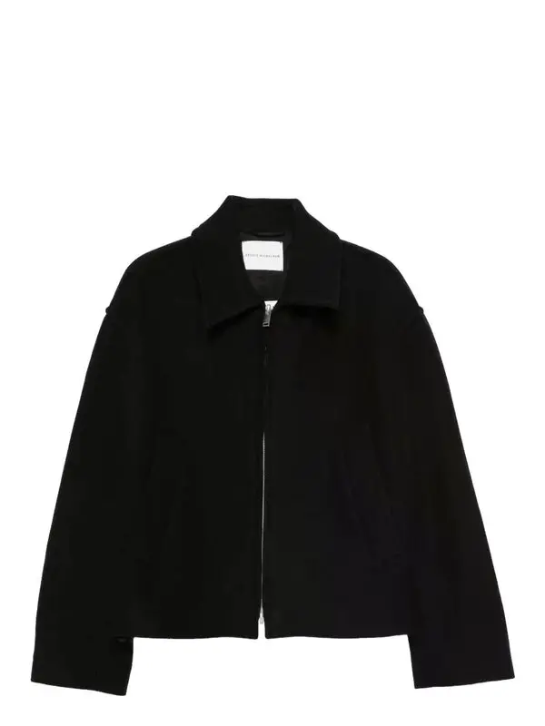 Studio Nicholson Zip-up Spread-collar Shirt Jacket - Black
