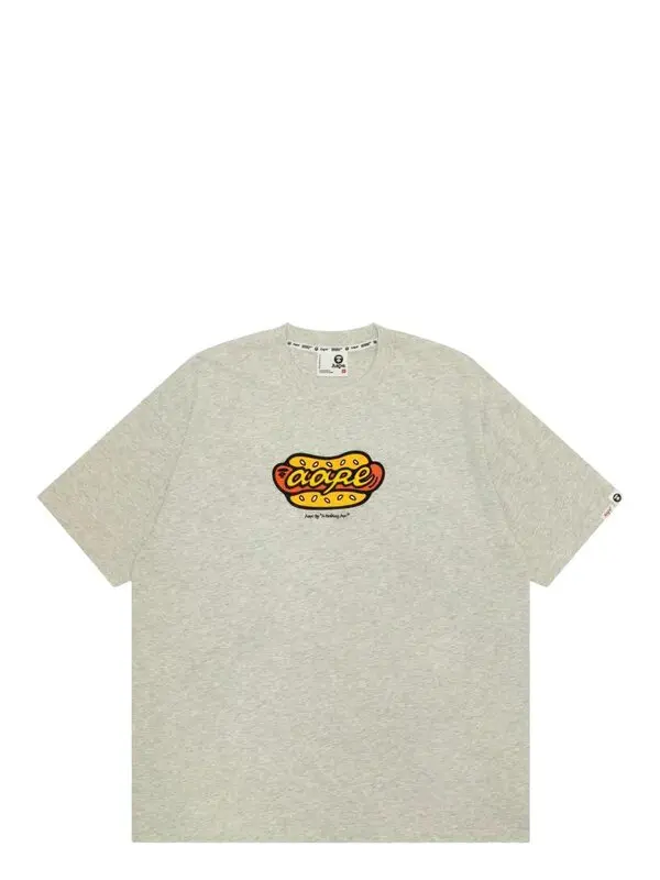 AAPE BY *A BATHING APE Graphic-print Cotton T-shirt - Grey