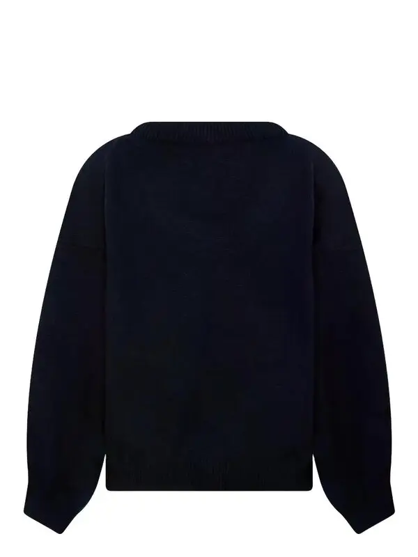 LISA YANG Ribbed-trim Crew-neck Sweater - Blue