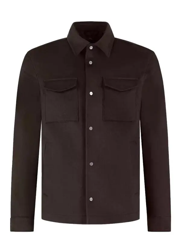 Herno Button-up Shirt Jacket - Brown