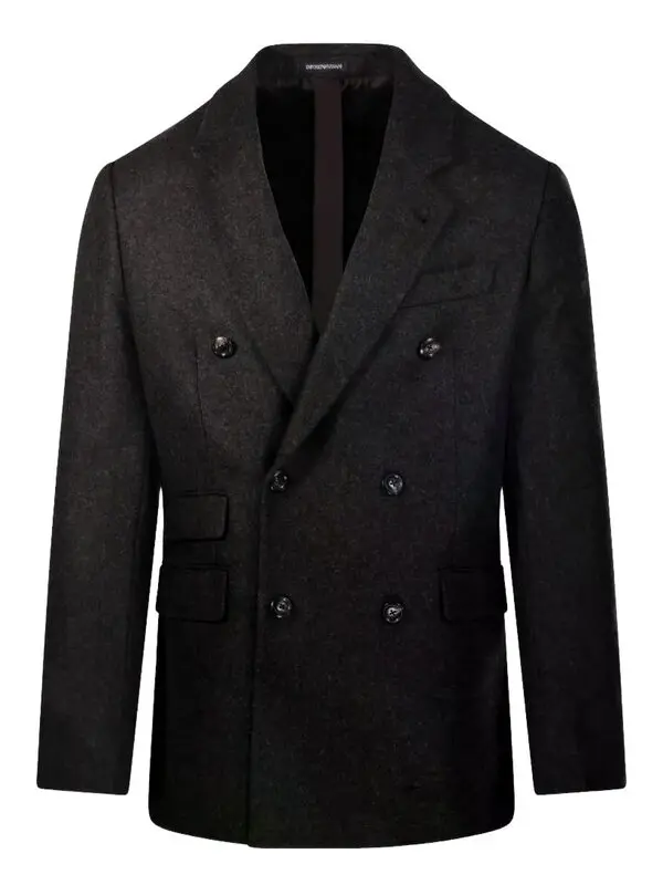 Emporio Armani Double-breasted Jacket - Grey