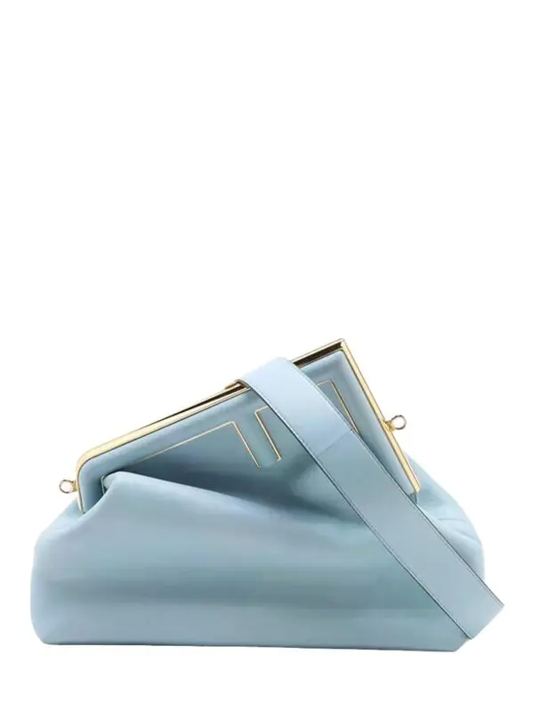 Fendi Leather Shoulder Bag - Blue