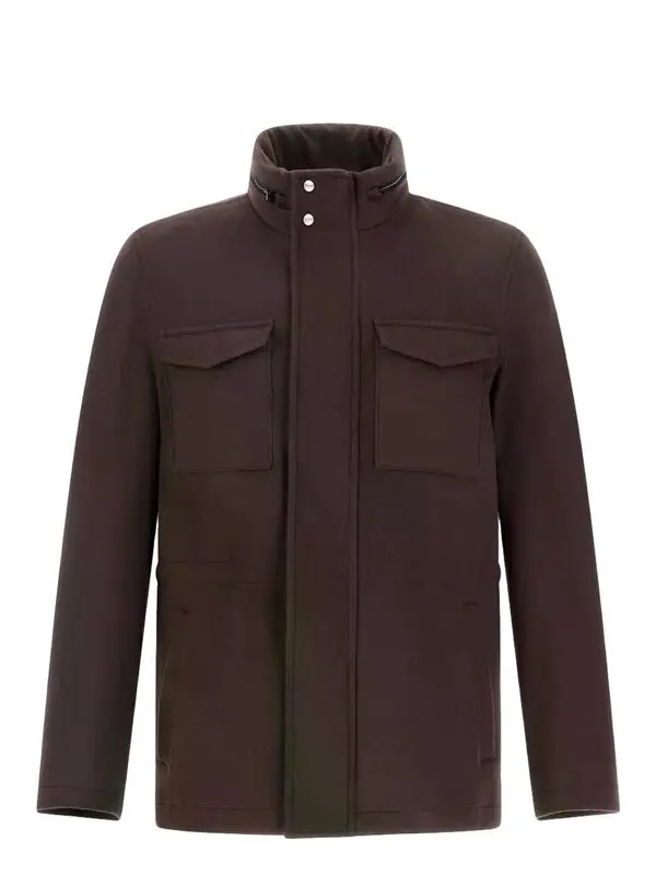 Herno High-neck Jacket - Brown