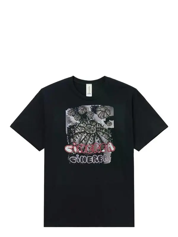 WESTFALL Graphic-print Layered-sleeve T-shirt - Black