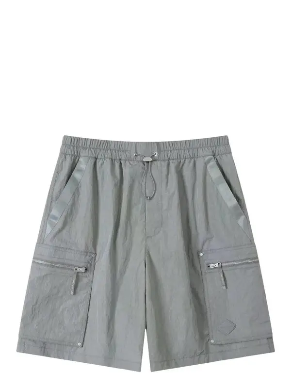 SPOONYARD Cargo Shorts With Zip Pockets - Grey
