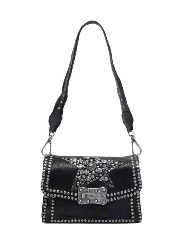 CAMPOMAGGI Agnese Stud-embellished Shoulder Bag - Black