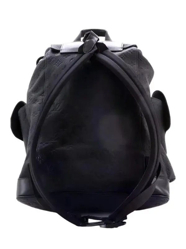 LOUIS VUITTON Christopher Monogram Taurillon Leather Mm Backpack - Black