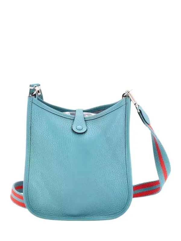 Hermès Evelyne Tpm Gen Iii Clemence Crossbody Bag - Blue