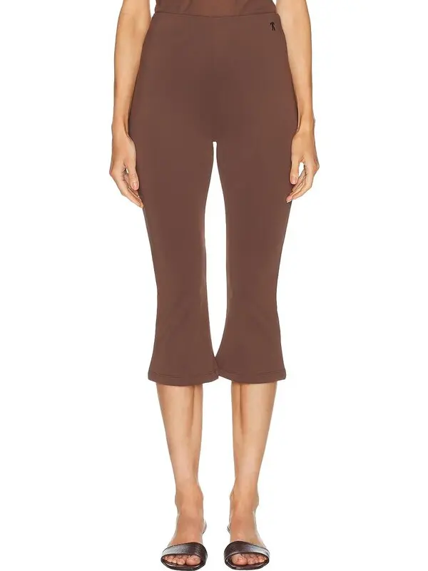 THE PARK Allison Capri Legging - Chocolate