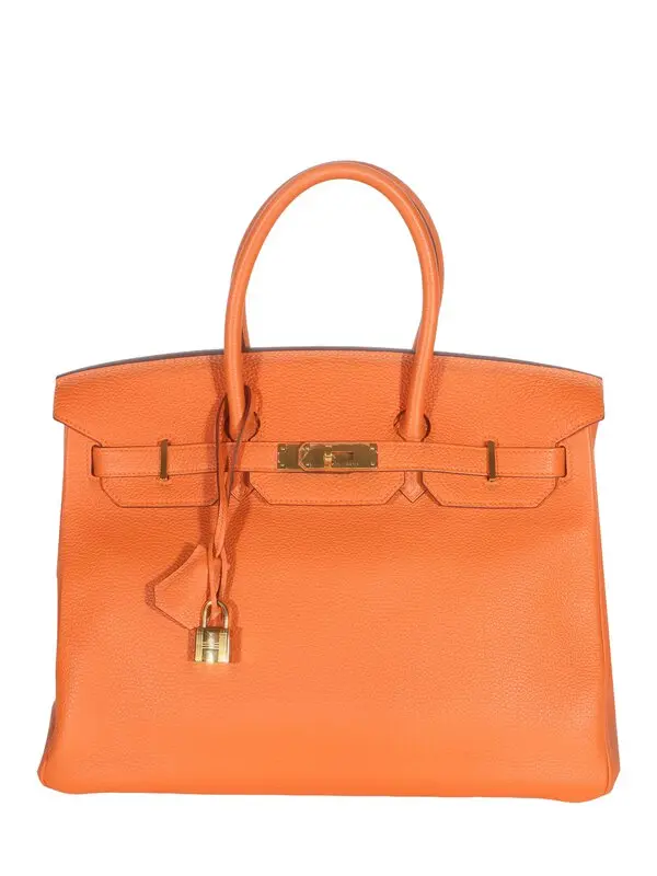 Hermès Togo Birkin 35 Ghw - Orange