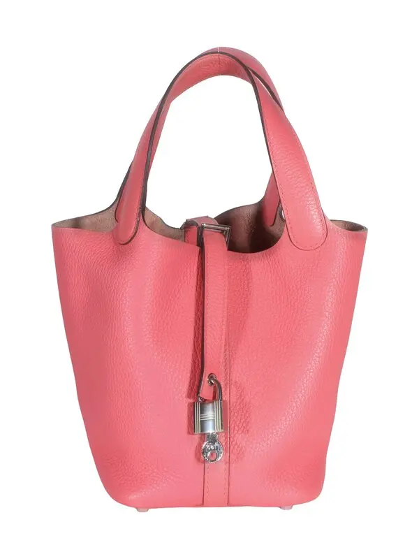 Hermès Rose Confetti Clemence Picotin Lock 18 Phw - Pink