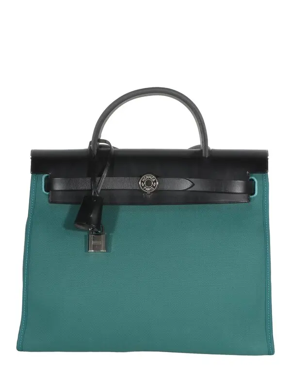 Hermès Herbag Zip 31 Shoulder Bag - Green