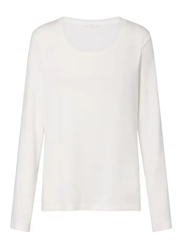 THE ROW Kalto Cotton Jersey Top - White