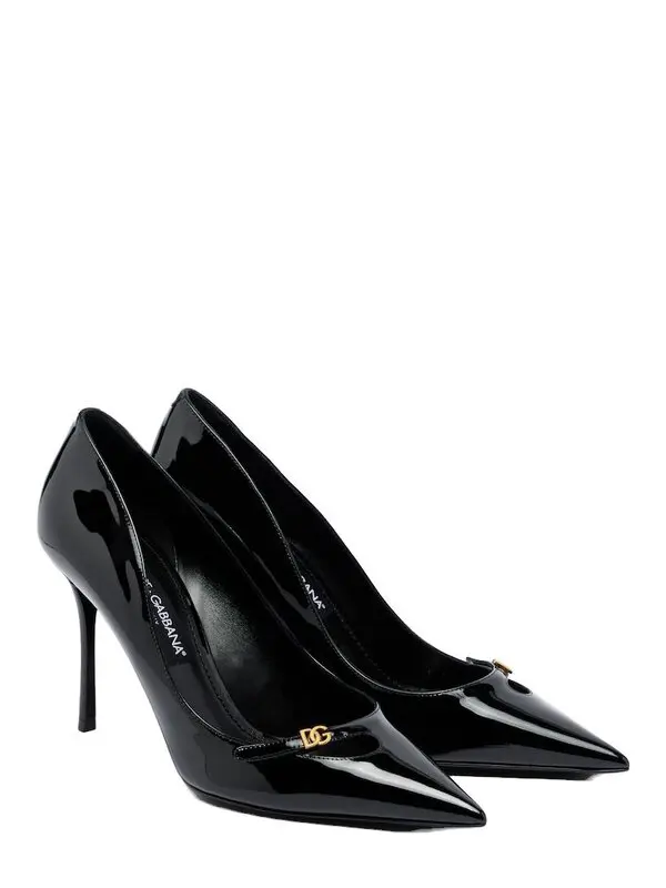 Dolce & Gabbana Dg Patent Leather Pumps - Black