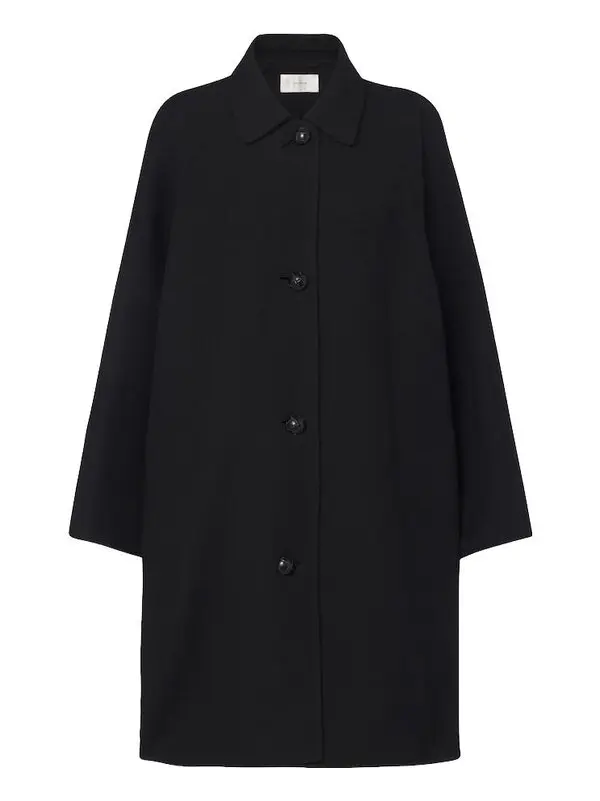THE ROW Ina Wool-blend Coat - Black