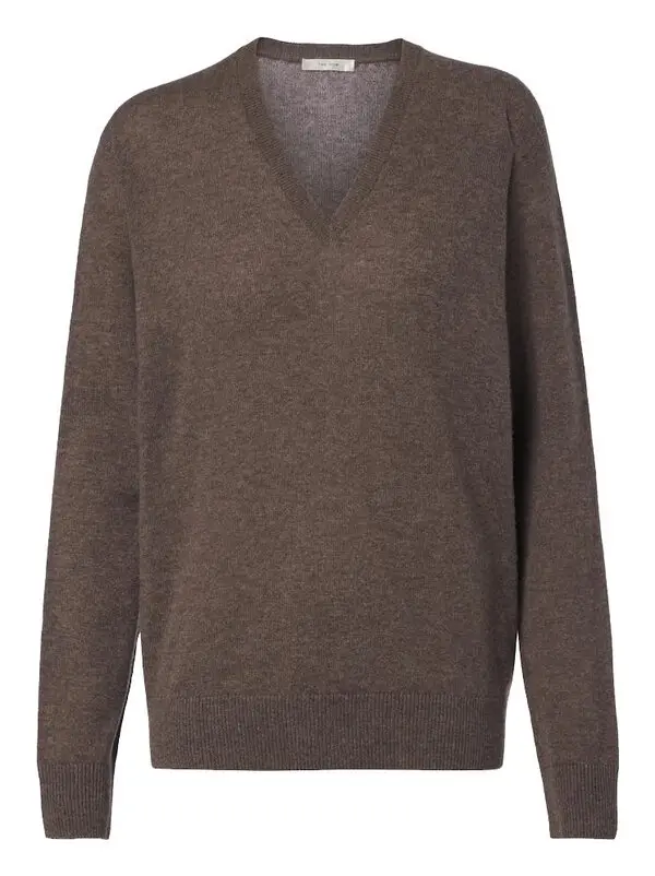 THE ROW Phora Cashmere Sweater - Brown