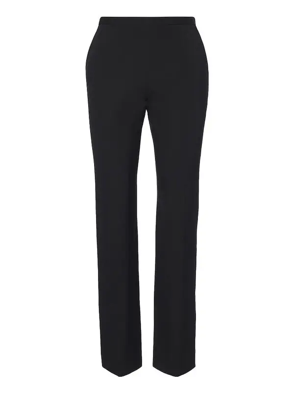 THE ROW Cyril Wool-blend Slim Pants - Black