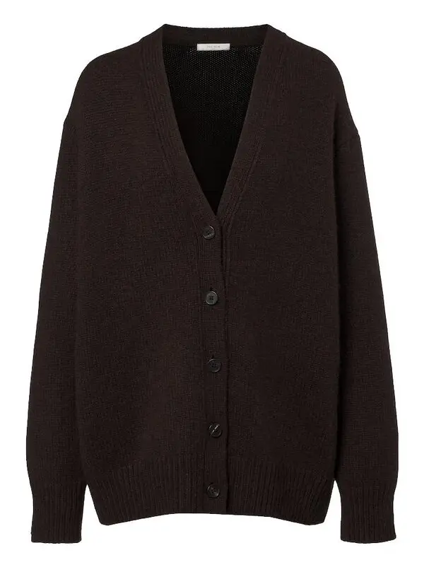 THE ROW Pranavi Cashmere Cardigan - Brown