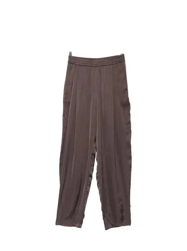 Andamane Track Pants With Buttoned Cuffs - Brown
