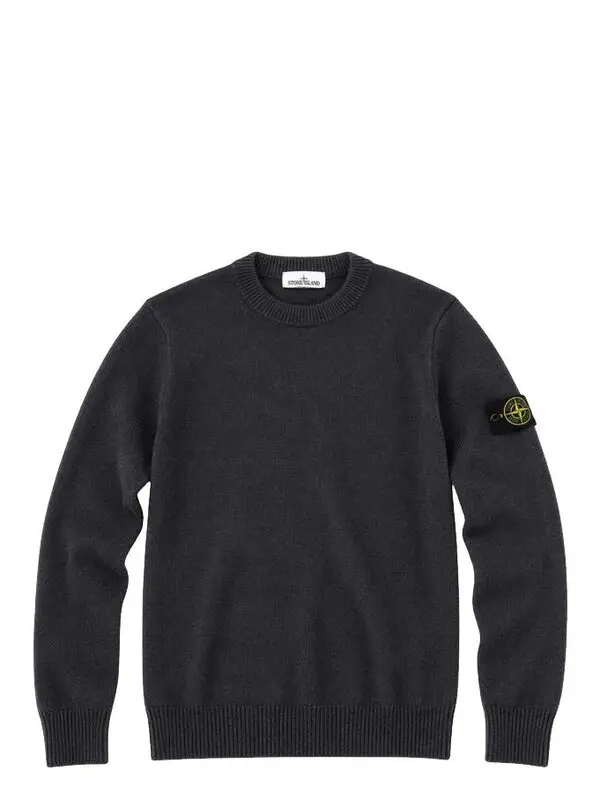 Stone Island Grey Virgin Wool Blend Jumper - Gray