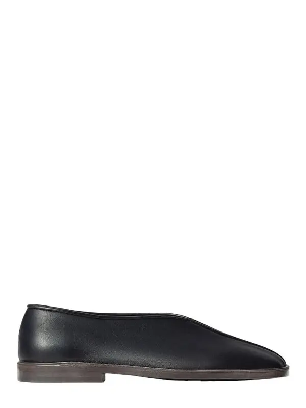 LEMAIRE Slip-on Loafers In Shiny Nappa Lamb Leather - Black