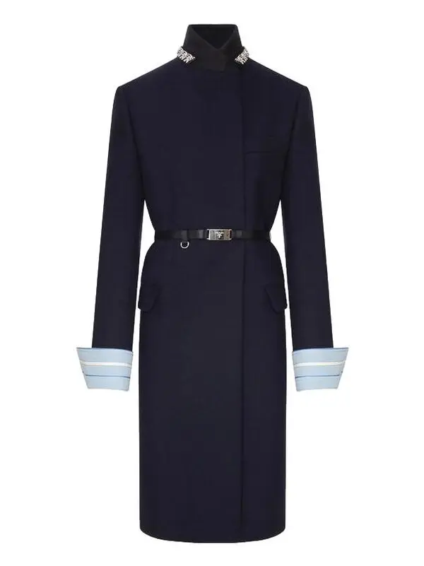 Prada Wool Coat - Blue