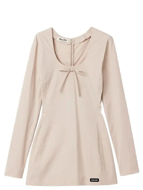Miu Miu Neutrals Dresses Day Dresses - Cream