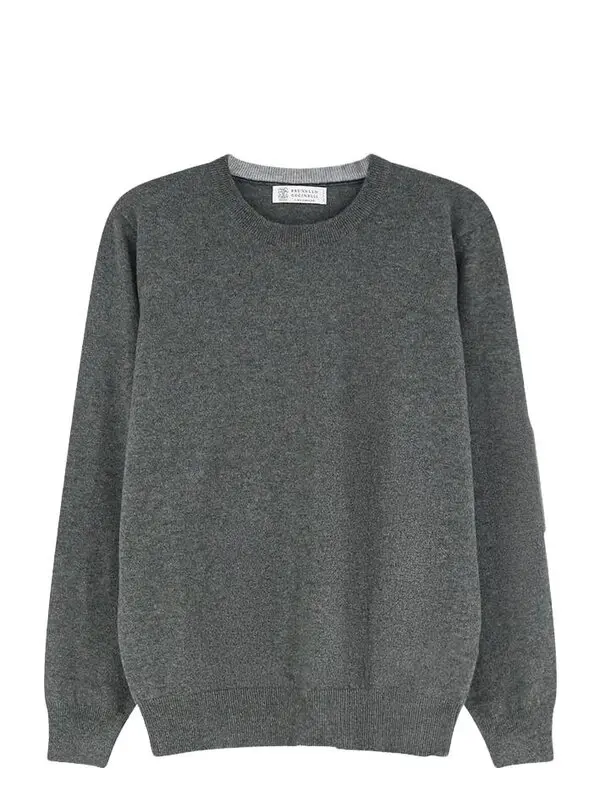 Brunello Cucinelli Cashmere Crew Neck Jumper - Gray