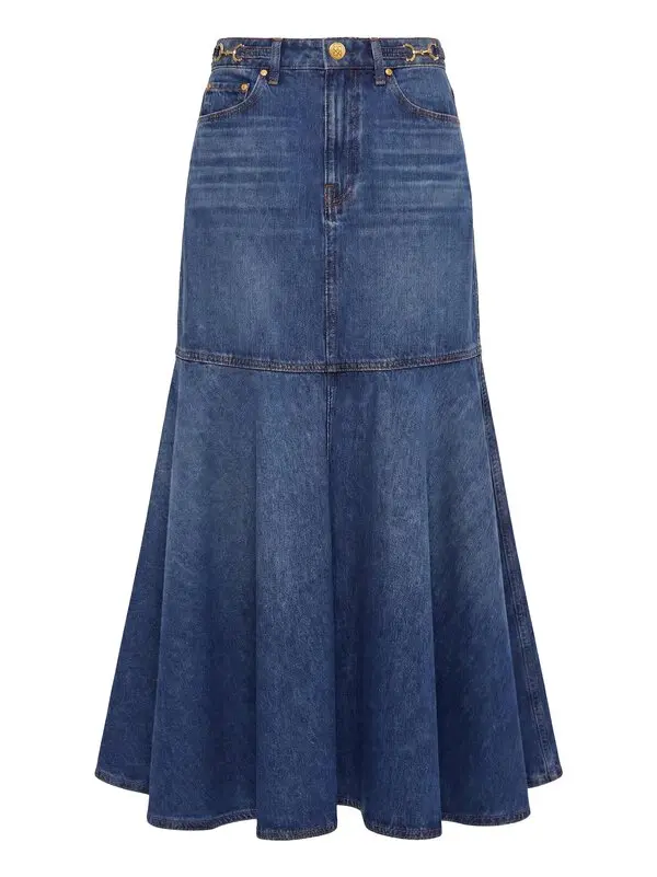 Ulla Johnson The Madelyn Denim Skirt - Nile