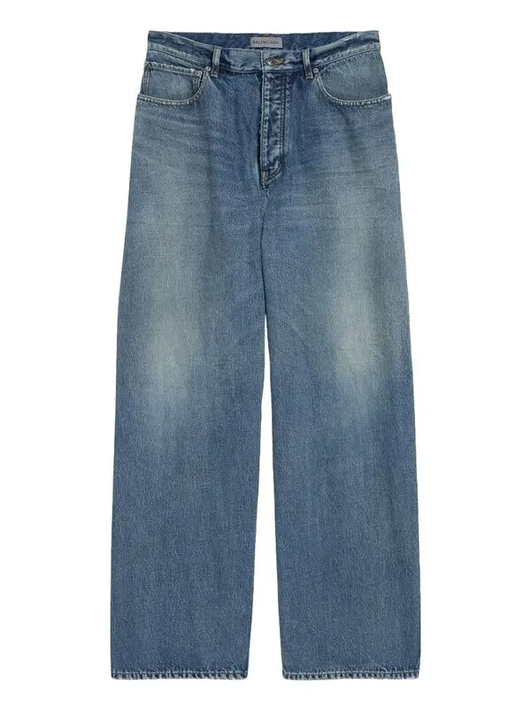 Balenciaga Baggy Fit Jeans - Blue