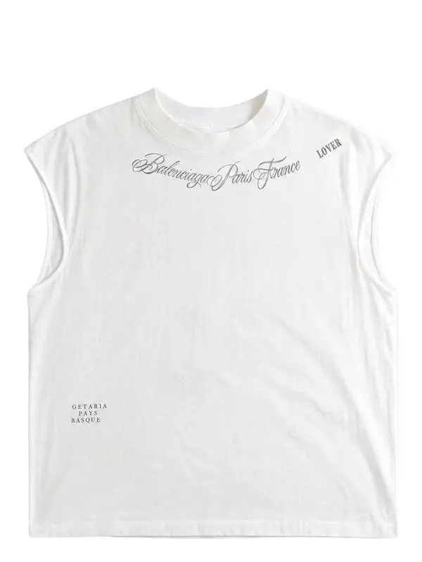 Balenciaga Short Sleeve Top - White