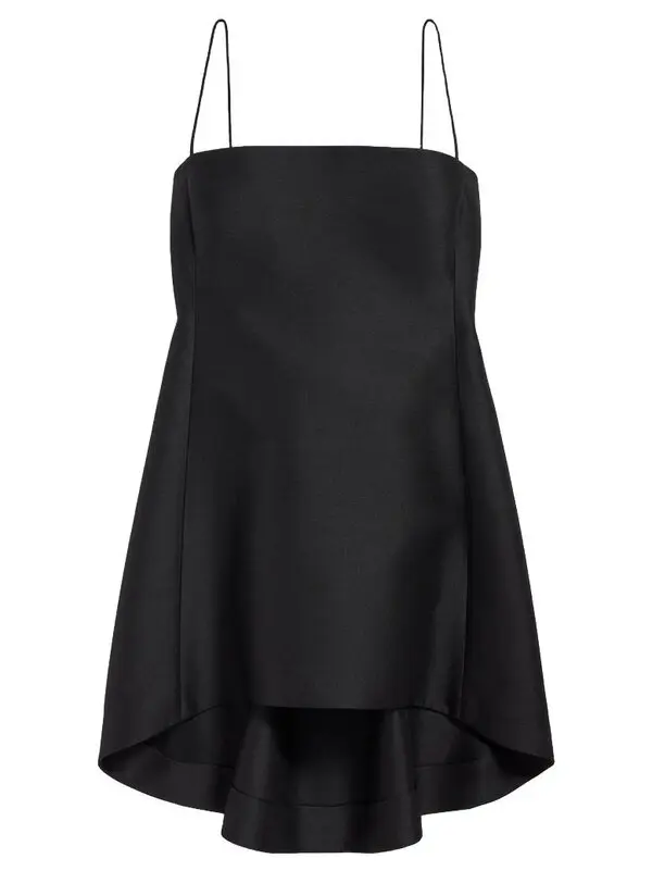 Balenciaga Babydoll Strap Dress - Black