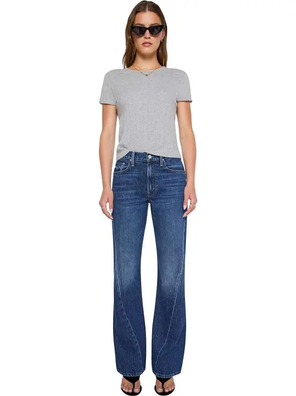MOTHER The Bookie Twist Sneak Did You Bring Me Anything? Jeans - Blue