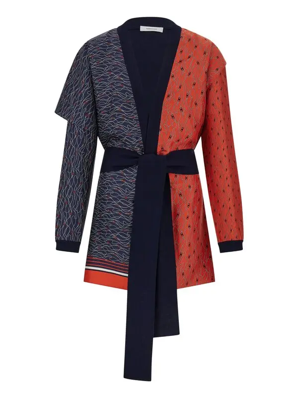 FERRAGAMO Pure Wool And Silk Cardigan - Multicolor