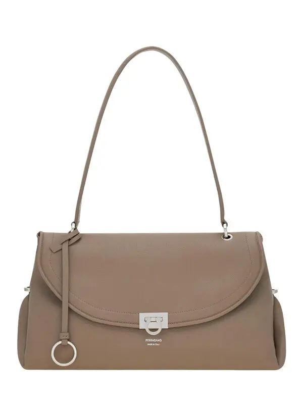 FERRAGAMO Sofia 2026 Shoulder Bag - Beige