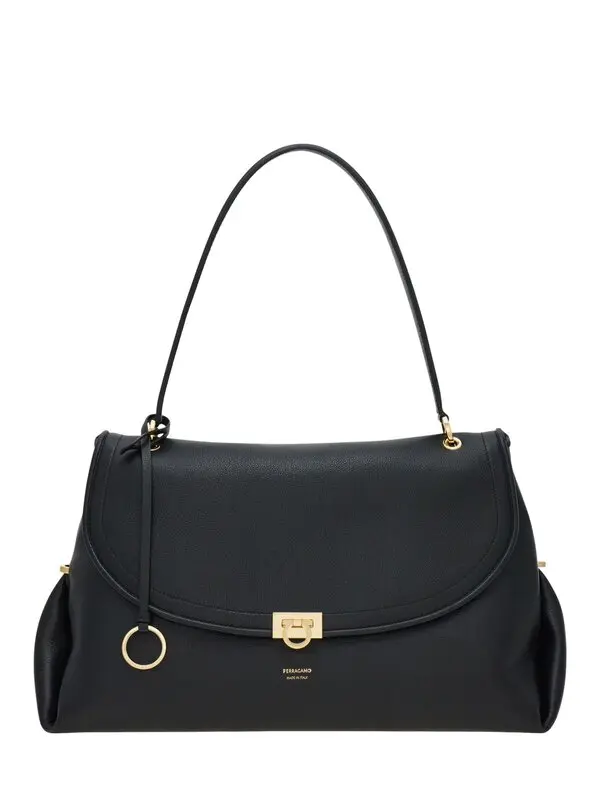 FERRAGAMO Sofia 2026 Shoulder Bag - Black